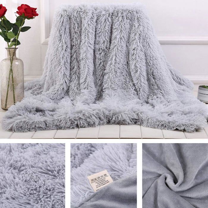 Couverture Polaire - KEEJAA - Plaid Canapé - 160x200 cm - Douceur ...