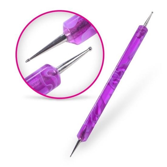 Spot Swirl (Dotting Tool) Violet 2 pointes - Cdiscount Au quotidien