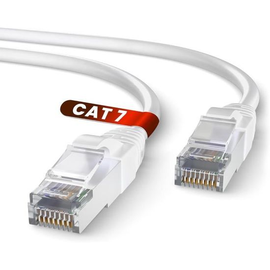 Mr. Tronic Cable Ethernet 10m, Reseau LAN Cable Ethernet Cat 7 Haut ...
