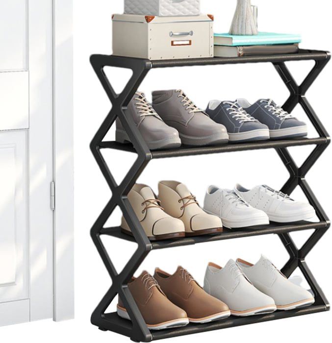 Petit Rangement Chaussures | Étagère À Chaussures À 4 Niveaux ...