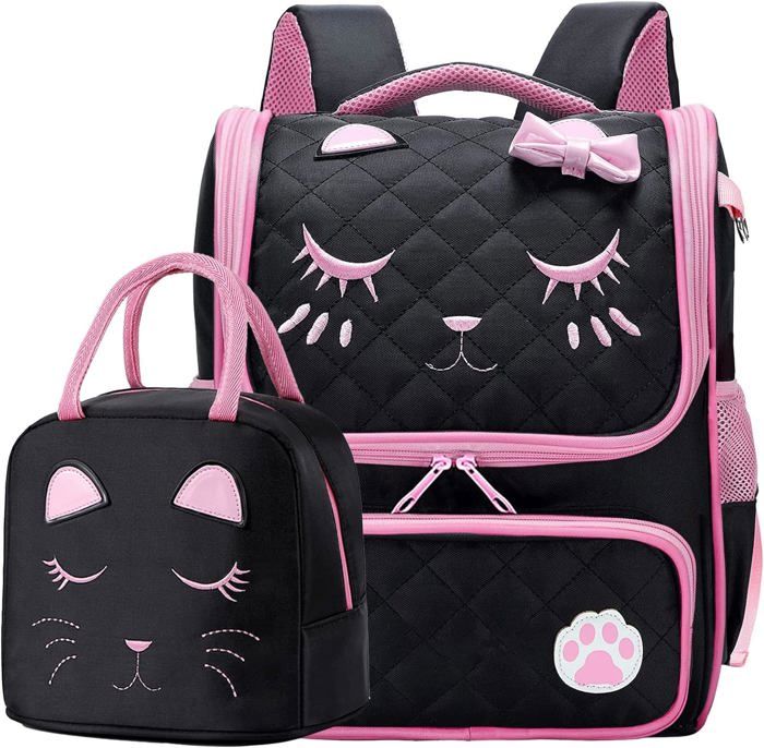 Cartable Fille Primaire, Sac À Dos Scolaire Pour Enfants[J1112] A-black ...
