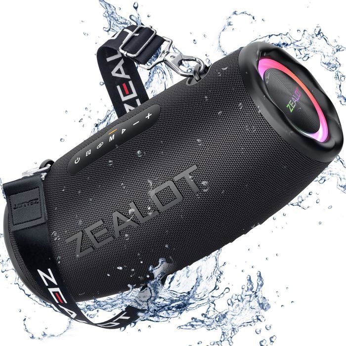Enceinte Bluetooth, 80W Haut-Parleur Bluetooth Avec Boost Bass, Étanche ...