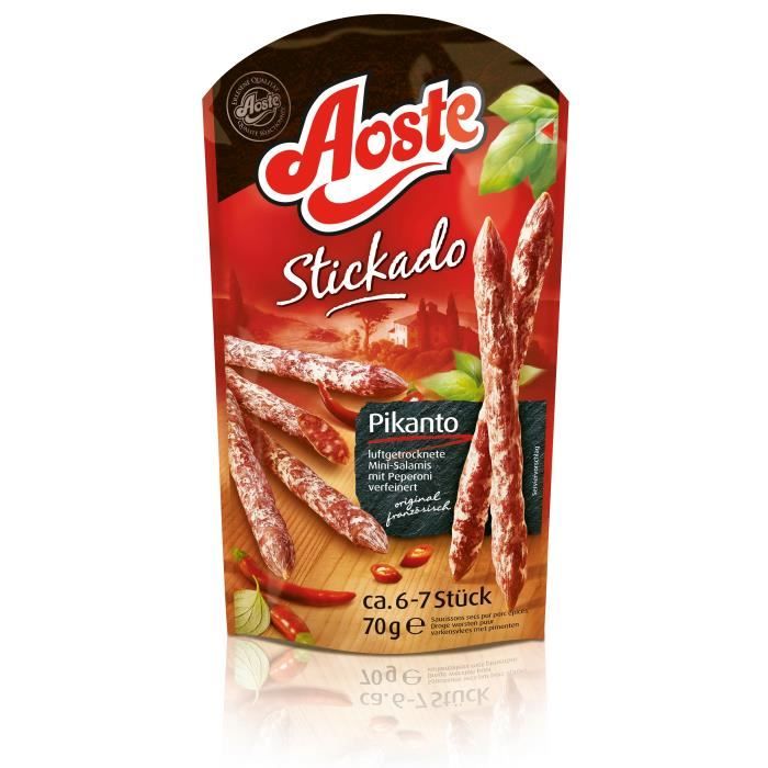 Aoste Stickado Pikanto Mini Salamine 70g - Cdiscount Au quotidien