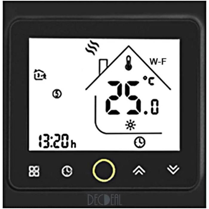 Thermostat WiFi pour chaudière à gaz-eau – Thermostat intelligent programmable, support App ...