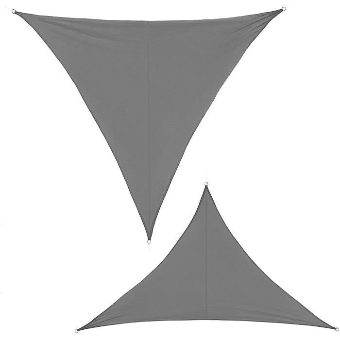 Voile D\U2018Ombrage Triangulaire 3M X 3M X 3M Granit 100% Polyester ...
