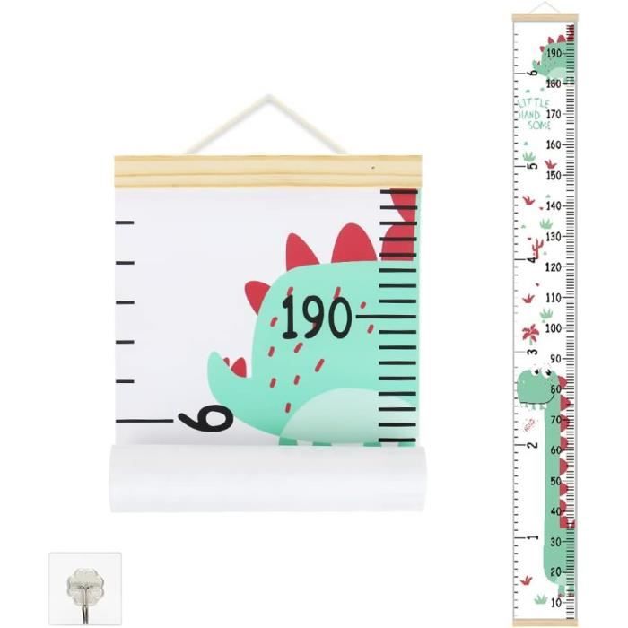 Toise Murale Enfant, 200 X 20Cm Bébé Toise Murale À Suspendre Règle ...