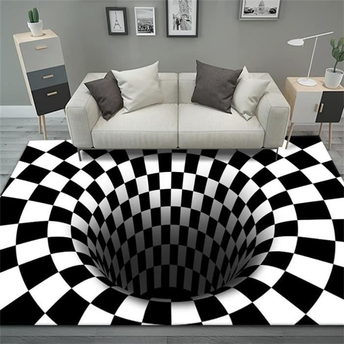 Tapis De Salon 3D Vision Tapis De Table Basse Tapis Graphique ...