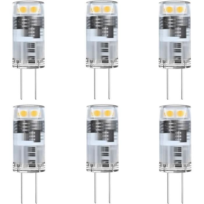 Noobibaba G4 LED 12V 1W blanc chaud, ampoules LED G4 2700K Remplacer 5W 7W Filament Incandecent ...