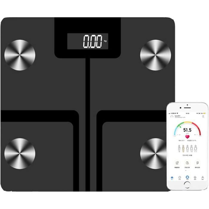 Balance de Poids Bluetooth Intelligente Échelle de Graisse Corporelle ...