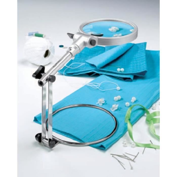 Loupe de table articulée pour travaux manuels, couture, bricolage ...