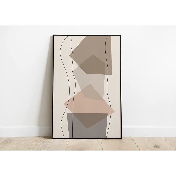 Boho Poster carré minimaliste - Décoration bohème scandinave ...