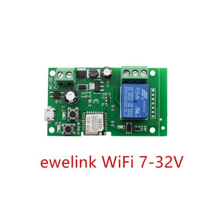 Relais Ewelibk 7 32v Module De Commutation Tuya Ewelink Wifi 4ch 16a