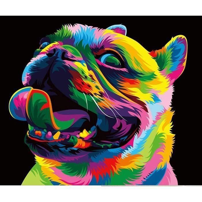 ParNarzar Diamond Painting Rond – Carlin Collant Langue colorée – Kit ...