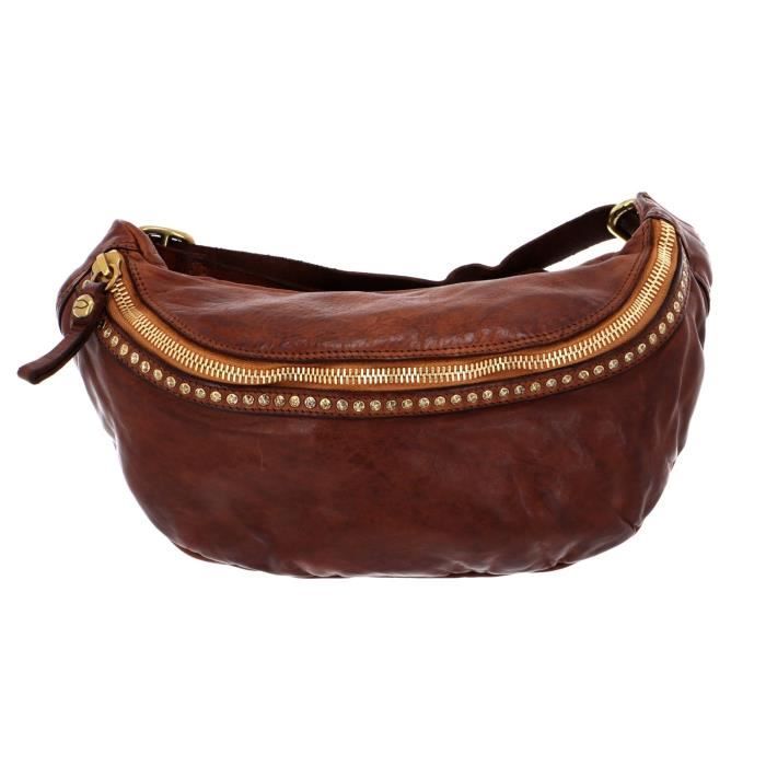 CAMPOMAGGI Waist Bag S Cognac [113056] Marron - Cdiscount Bagagerie ...