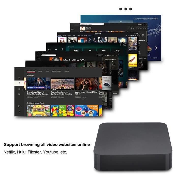 Boite Tv Wifi Boite Tv Smart Wifi Décodeur Numérique Lecteur Multimédia ...