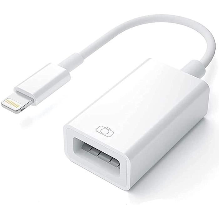 Adaptateur Apple Lightning Vers Usb Pour Appareil Photo, Câble 3.0 Otg ...