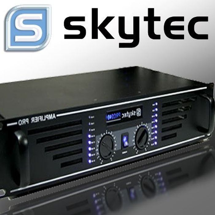 Amplificateur professionnel SKY-1500B - SKYTEC - 2x 1500W - Ventilateur ...