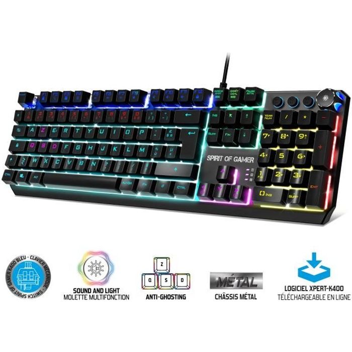 Clavier mecanique switch bleu - Cdiscount