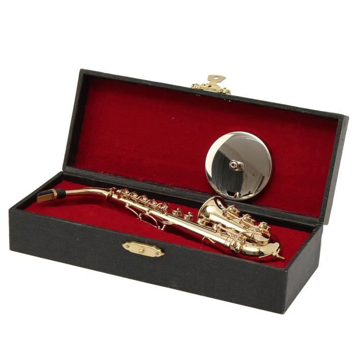 TEMPSA 1/6 Mini Alto Saxophone Musique de Instrument Cuir Boîte Jouet ...