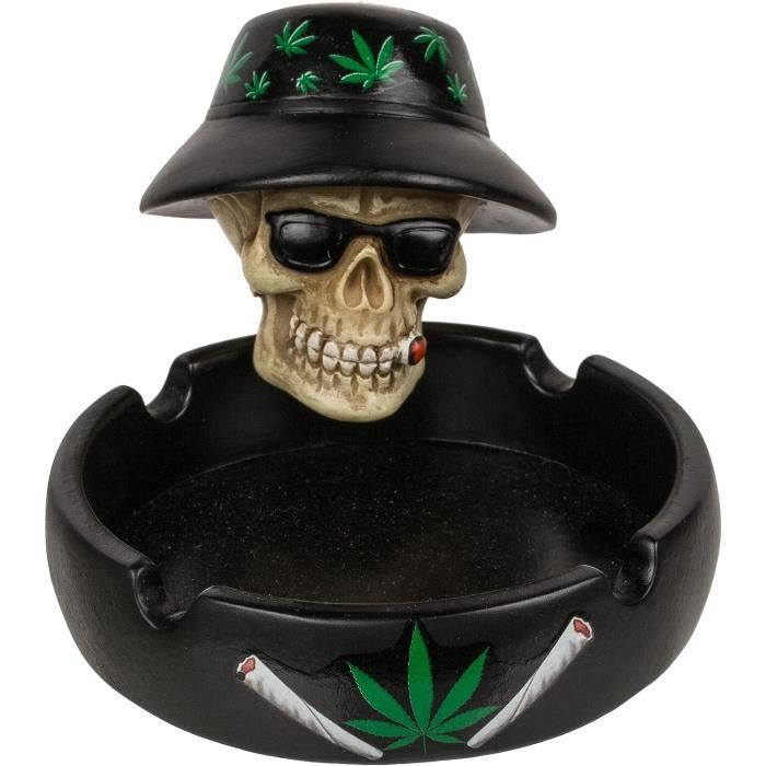 Cendrier, Au Motif D’Alien - Tête De Mort, Pour Fumeur, Avec Chapeau Et Joint[H381] - Cdiscount ...