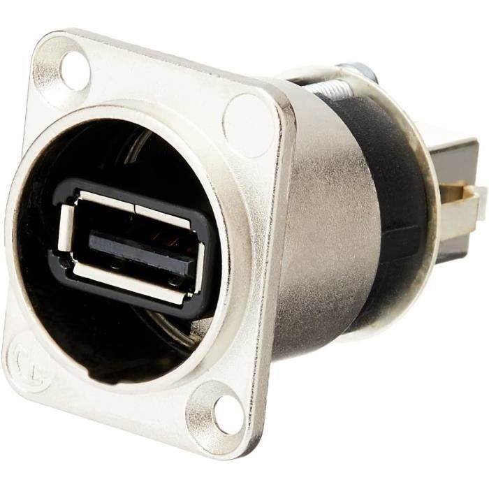 Nausb-W - Adaptateur Usb 2.0 Réversible (Types A Et B), Embase Nickelée ...