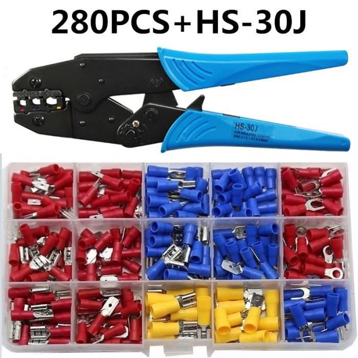 COSSE ELECTRIQUE,280PCS and HS30J--Kit de connecteur de câble de fil électrique, assortiment de ...