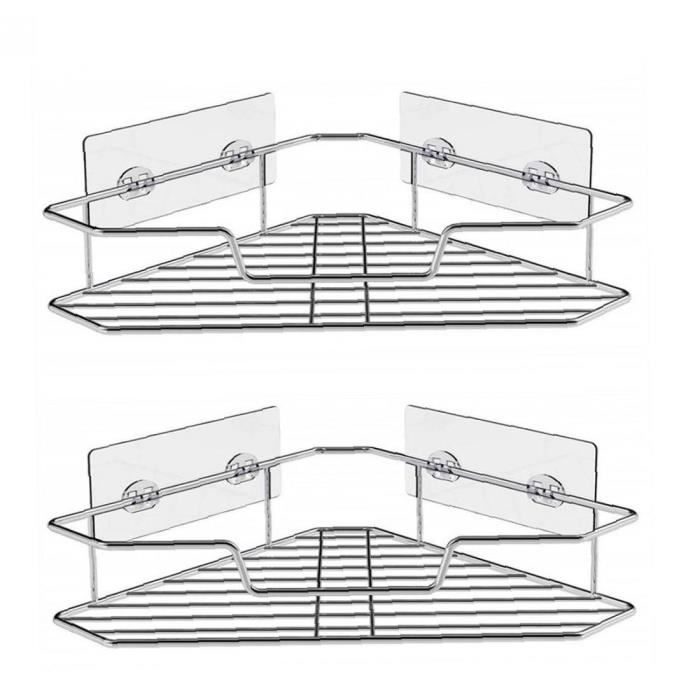 Shower Shelf Tablette de douche murale Sans forage en acier inoxydable ...