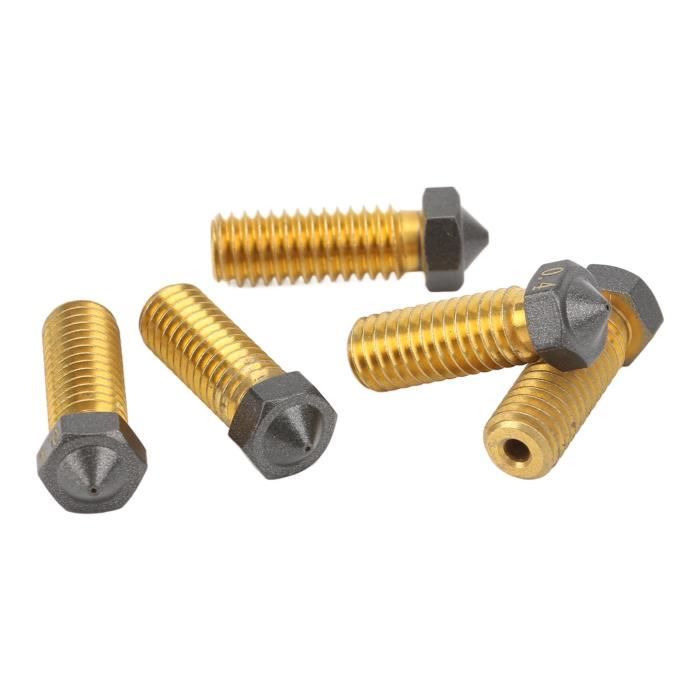 Buse Hotend - Pwshymi - 0.4mm - Laiton avec revêtement PTFE ...