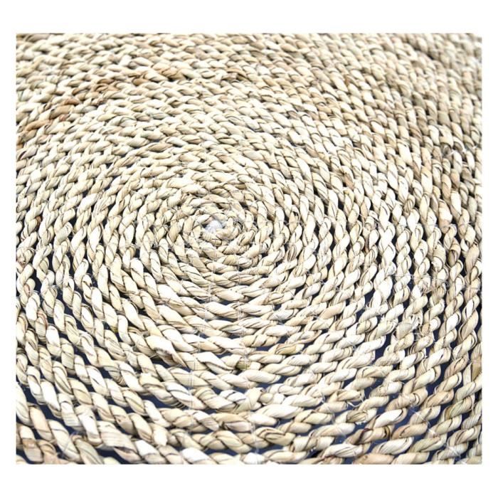 Set de table rond en jonc de mer naturel, déco de table écologique ...