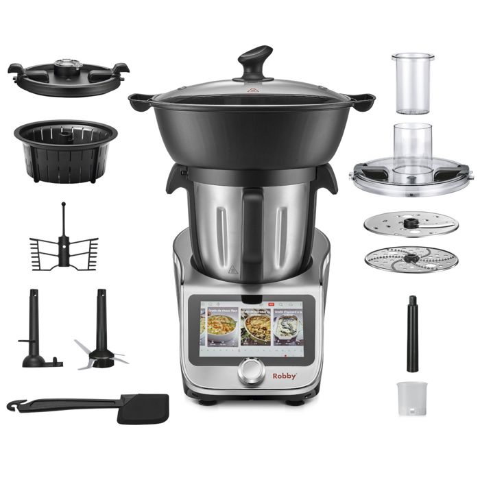 Robby Robot cuiseur multifonctions connecté avec bol xl, balance ...