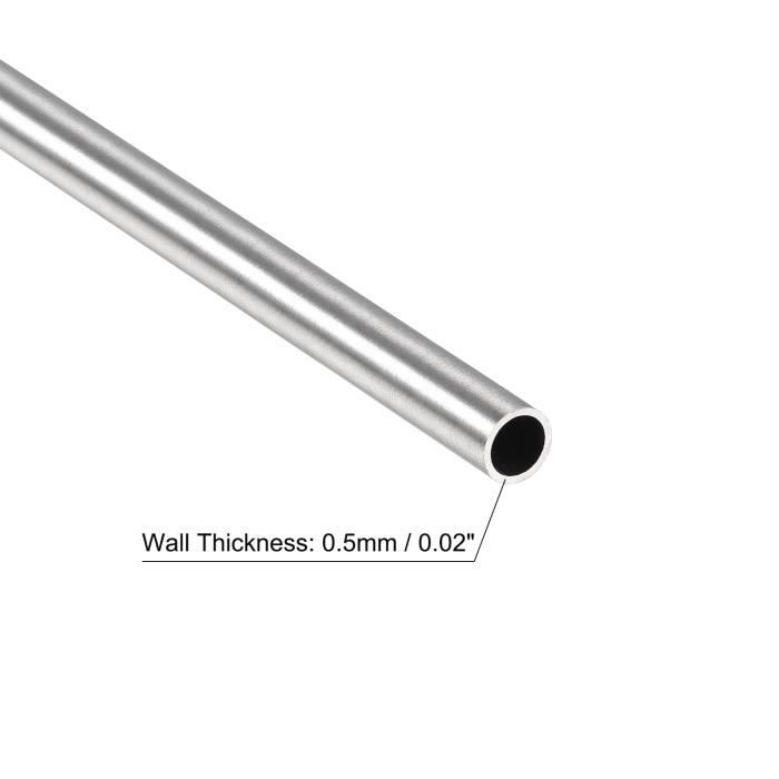 Tuyau Tube Acier inoxydable 316 SOURCING MAP 4mm Diamètre extérieur 0 ...
