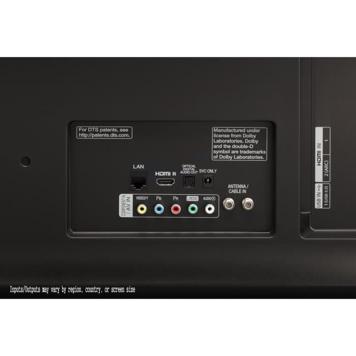 LG 49UJ630V TV LED 4K HDR 123 cm (49") - Smart TV - 3 x HDMI - Classe ...