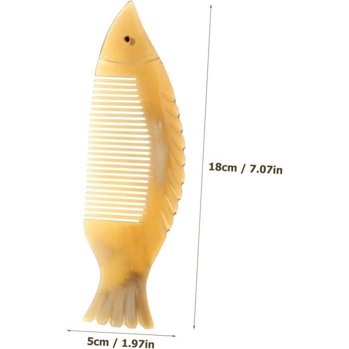 1Pc Accessoires De Cheveux De Barbier Peigne En Corne De Bœuf Barbe ...
