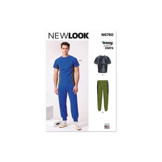 Patron New Look 6760 - Haut et pantalon (S-M-L-XL-XXL ...
