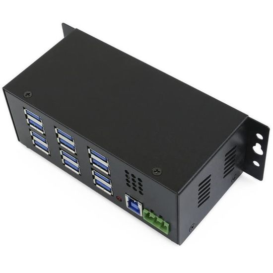 CableMarkt - Hub industriel USB 3.0 Type A mâle vers 12 ports femelles ...