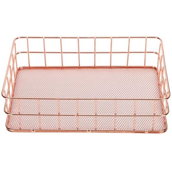 Panier de Rangement en Fil Bac de Rangement en Métal pour Organisation ...