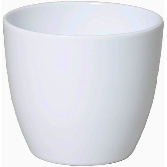 Inna-Glas Pot De Fleurs, Céramique, Blanc, 12Cm, Ø13,5Cm - Pot Fleurs ...