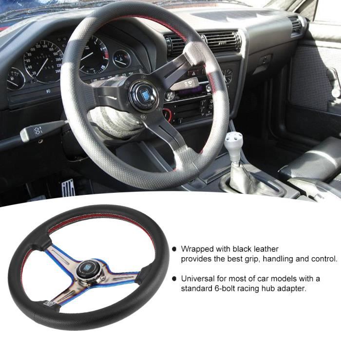 Ashata Volant de course KIMISS Volant de voiture 350mm/14in, pour ...