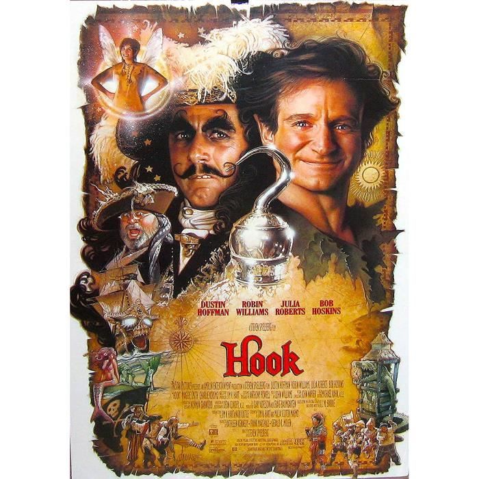 Poster Affiche Hook by Steven Spielberg Culte[329] - Cdiscount Maison
