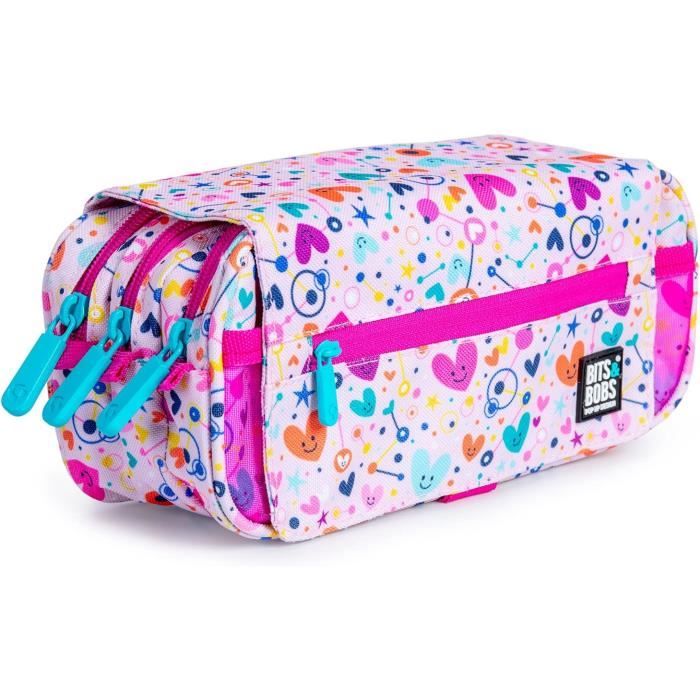 Trousse Scolaire Triple Design Avec Grandes Poches Intérieures Et ...