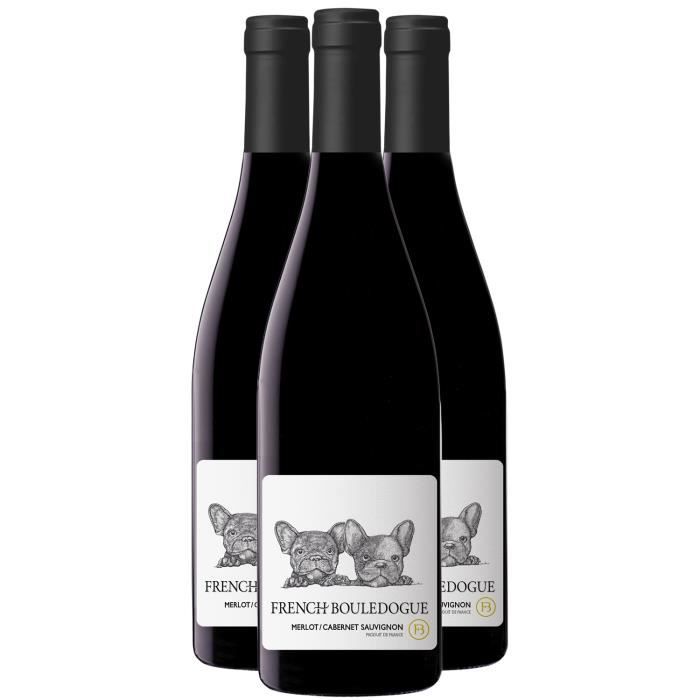 Pays d'Oc Merlot Cabernet Sauvignon Rouge 2021 - Lot de 3x75cl - French ...