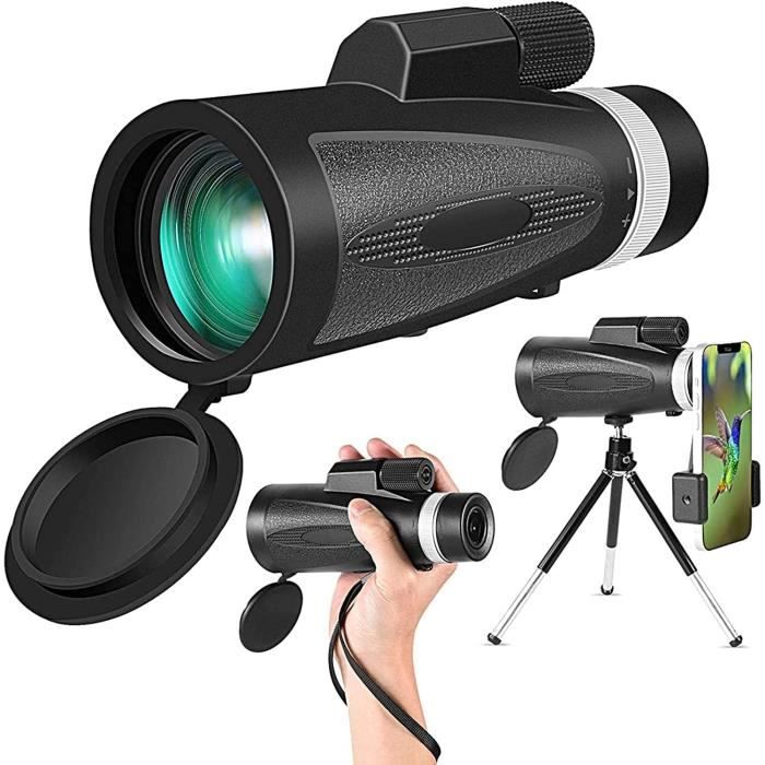 Télescope Monoculaire 12X50, Enfants Avec Support Pour Smartphone Et ...