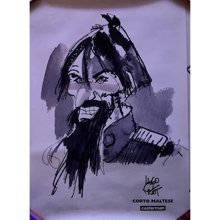 Hugo PRATT - Corto - Raspoutine - 52x70cm - Cdiscount Maison