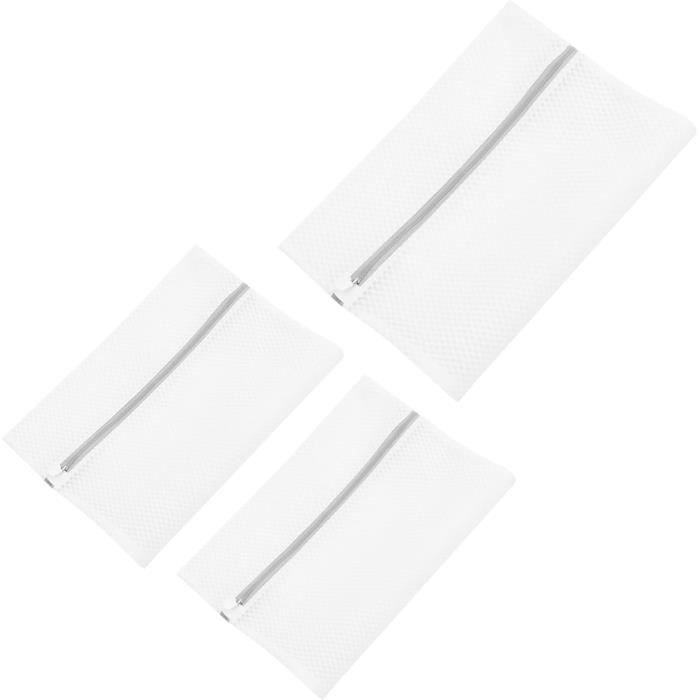 3 Pièces Sac À Linge Pochette À Linge Sac De Lavage En Maille Sac De ...
