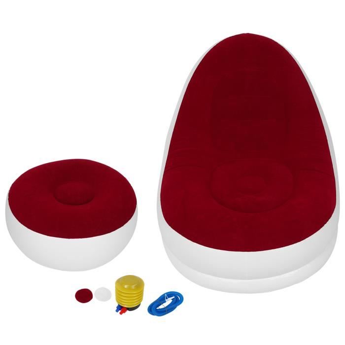 Cikonielf Chaise longue gonflable Chaise gonflable de ménage avec ...