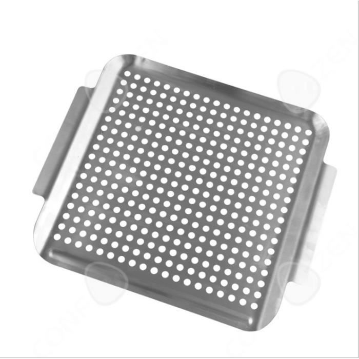 CONFO® Plateau de barbecue Plateau en acier inoxydable avec coins ...