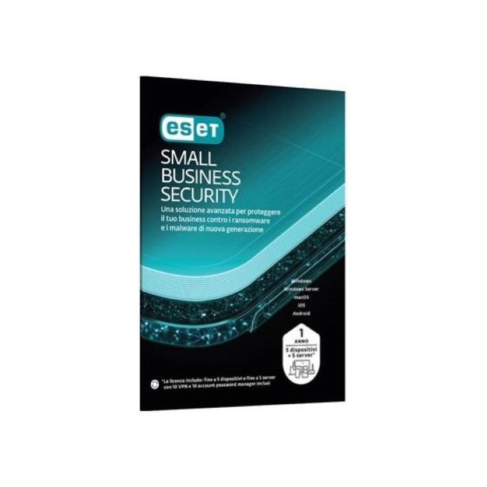 ESET Small Business Security 5 Client + 5 Server | Antivirus, VPN, Firewall | ESBS-N1-B5-BOX ...