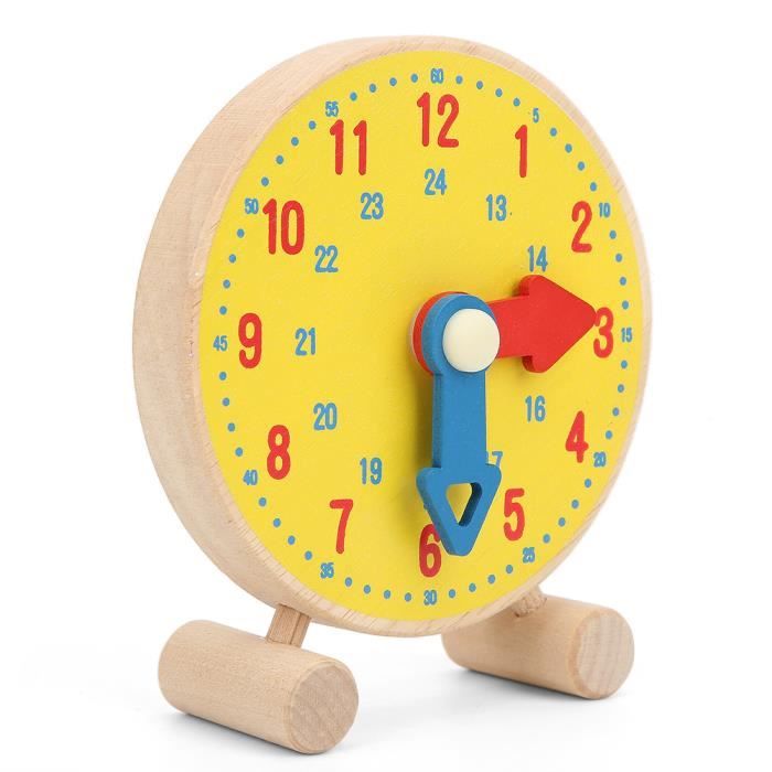 ROM Jouet Modèle d'Horloge Numérique Horloge en Bois Jouet Éducatif de ...