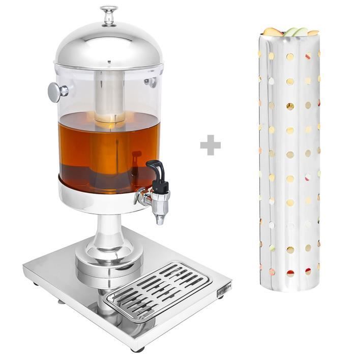Distributeur de jus en acier inoxydable GGMGASTRO - 1x 7,5 litres - 950 ...