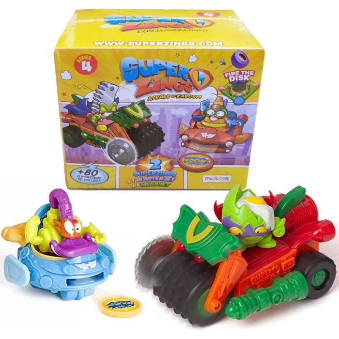 Super Zings série 4 set de 2 figurines + Mega Jet + Blaster Jet ...